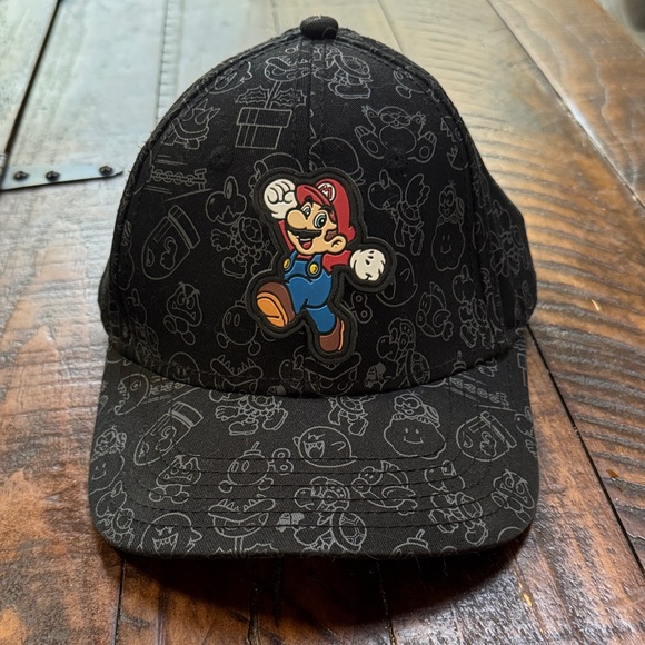 Nintendo | Accessories | Nintendo Black Super Mario Kids Hat | Poshmark